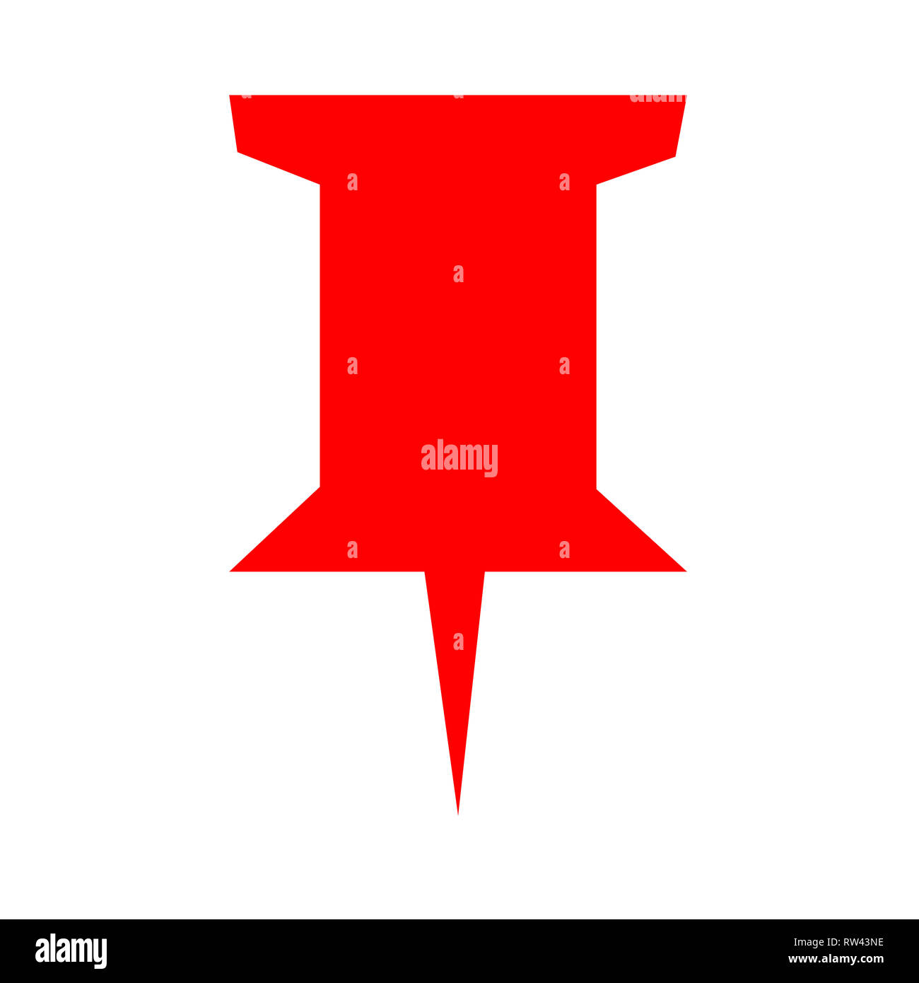 Red map pointer illustration Stock Photo - Alamy