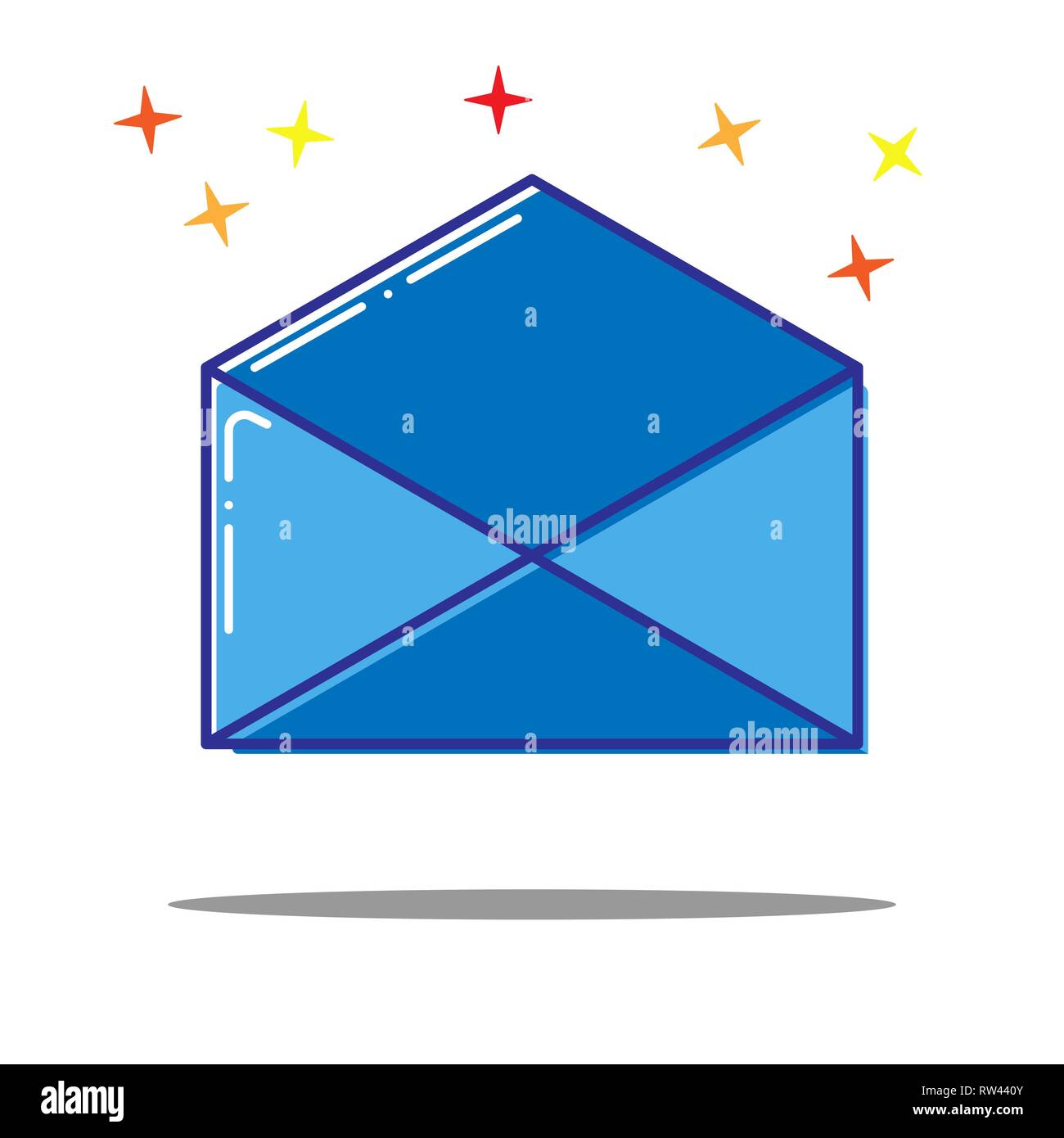 Greeting line icon concept Stock Vector Images - Alamy