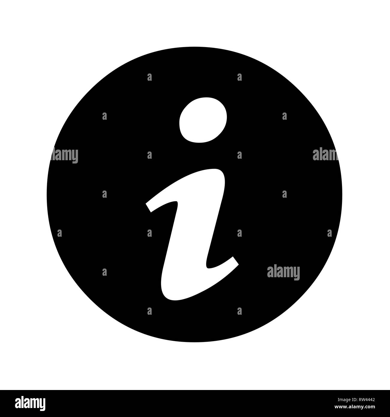 Information sign icon illustration Stock Photo - Alamy
