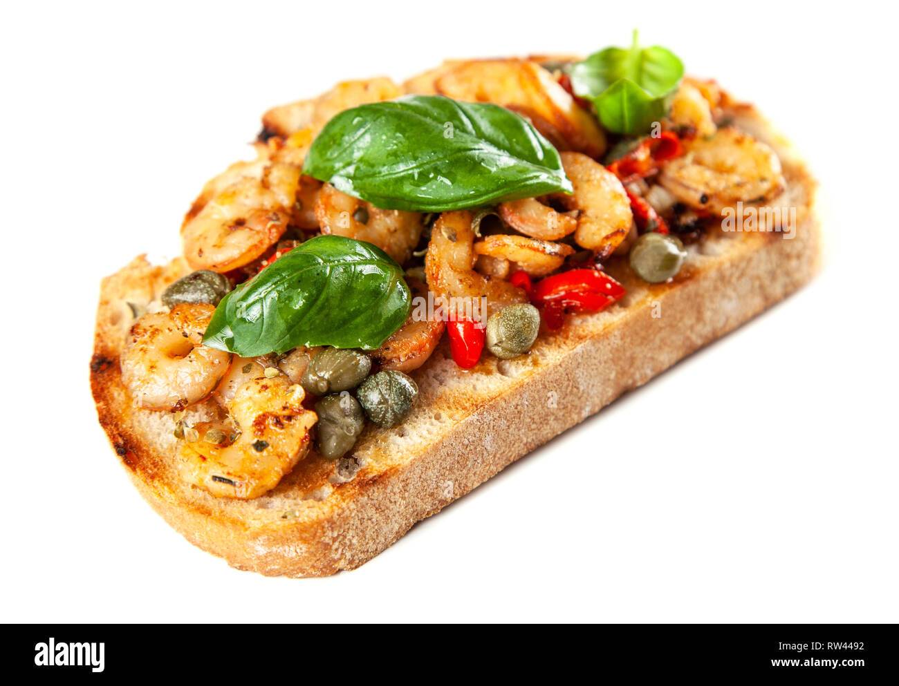 Assortment of traditional Italian bruschettas Stock Photo - Alamy