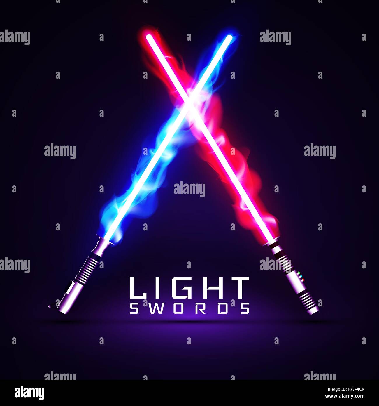 Blue crossed swords hi-res stock photography and images - Alamy