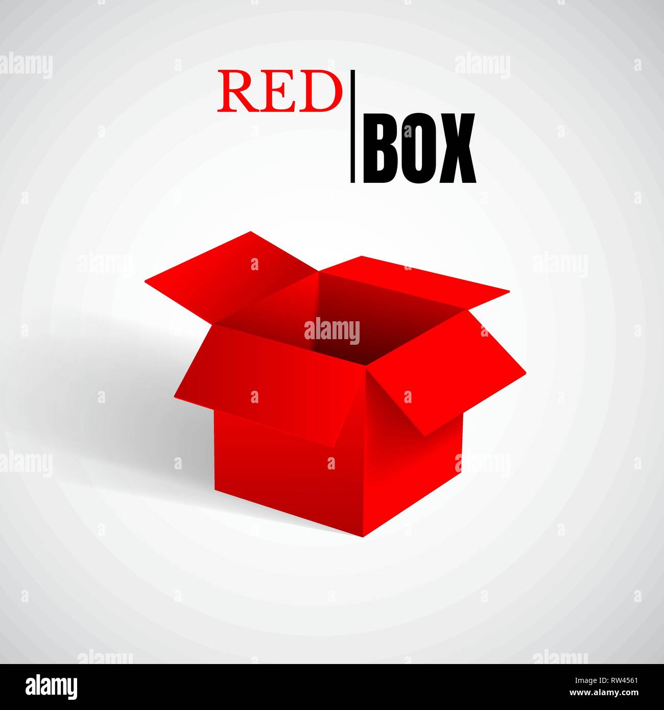 Bright realistic cardboard box Stock Vector Images - Alamy