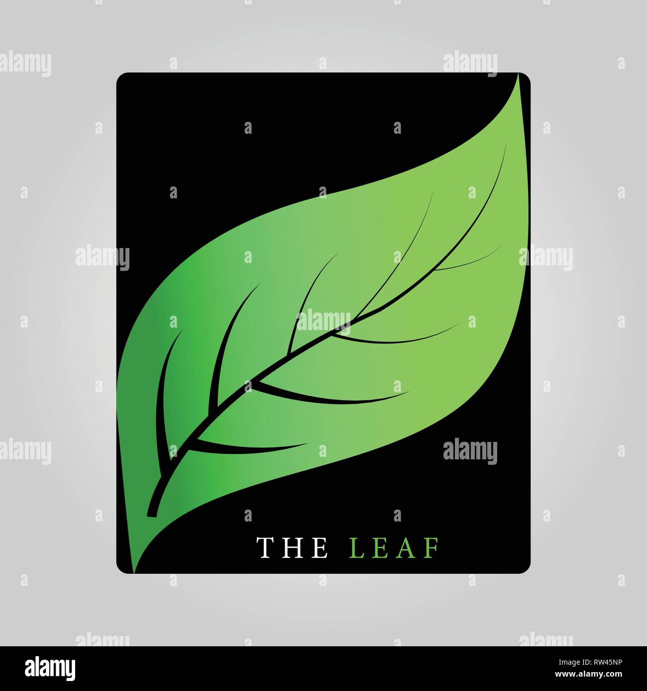 This logo has a leaf. This logo is good to use as a company logo or can ...