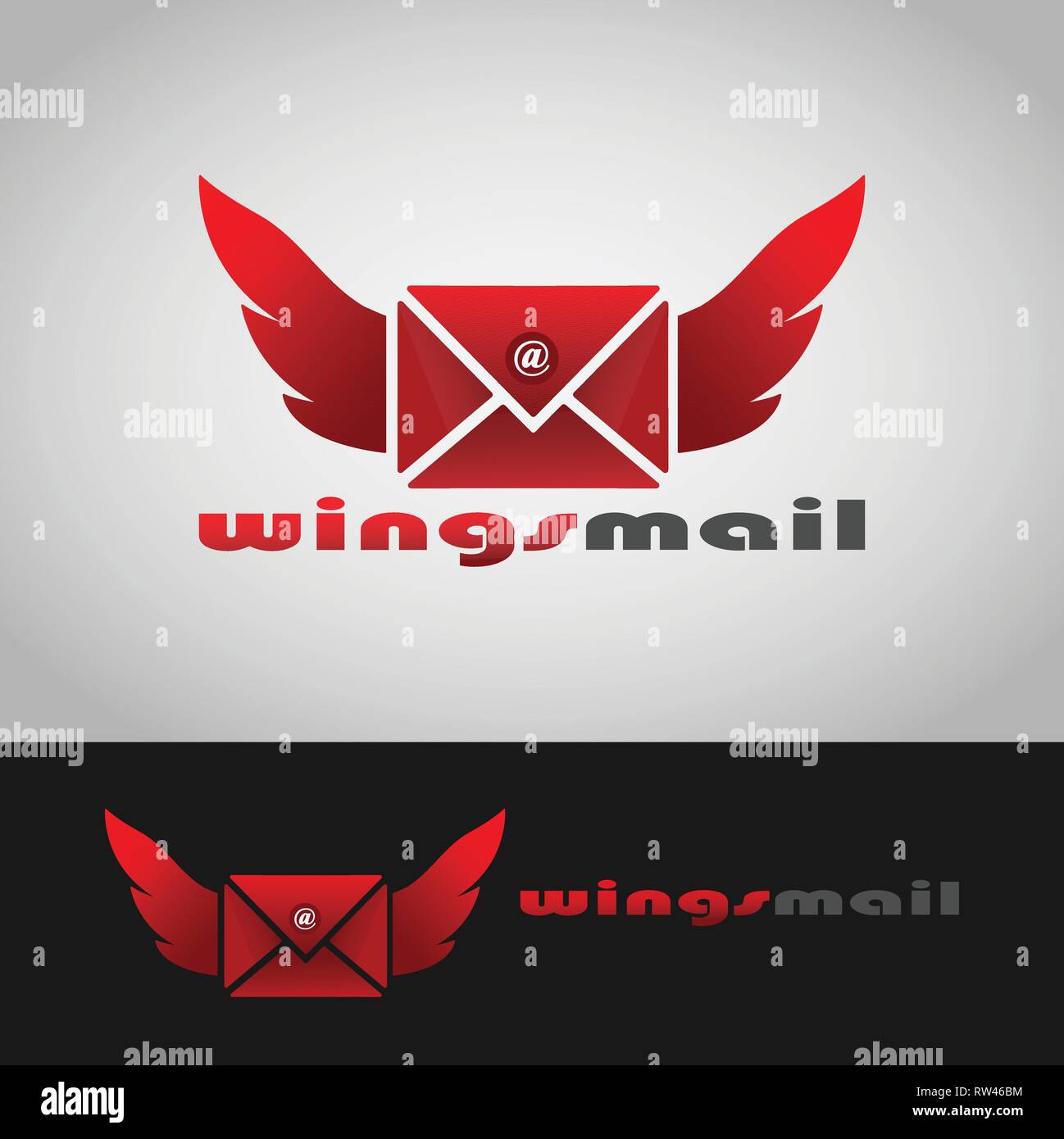 This logo has a mail that has wings on both sides. This logo is good ...