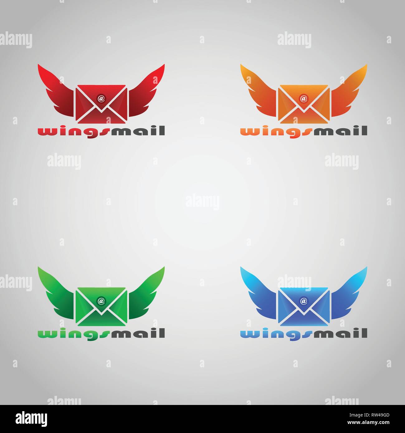 This logo has a mail that has wings on both sides. This logo is good ...