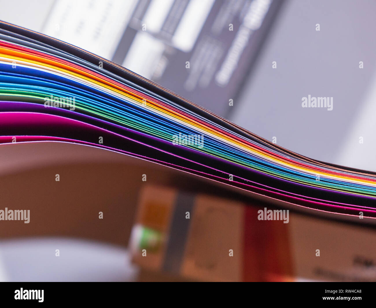 Color paper in different colors Stock Photo - Alamy