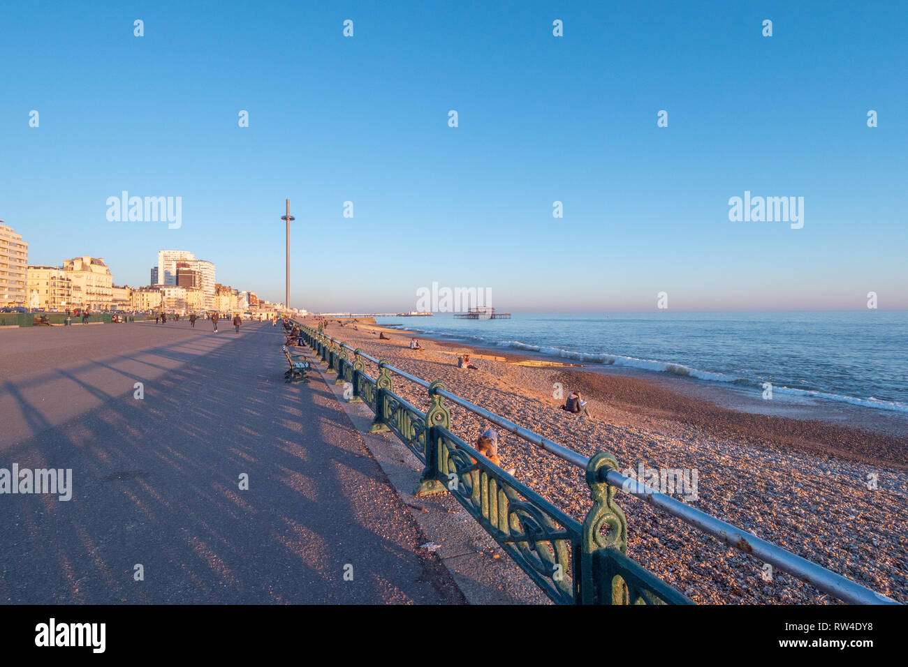 The beautiful seafront walk at Brighton England - BRIGHTON, UNITED ...