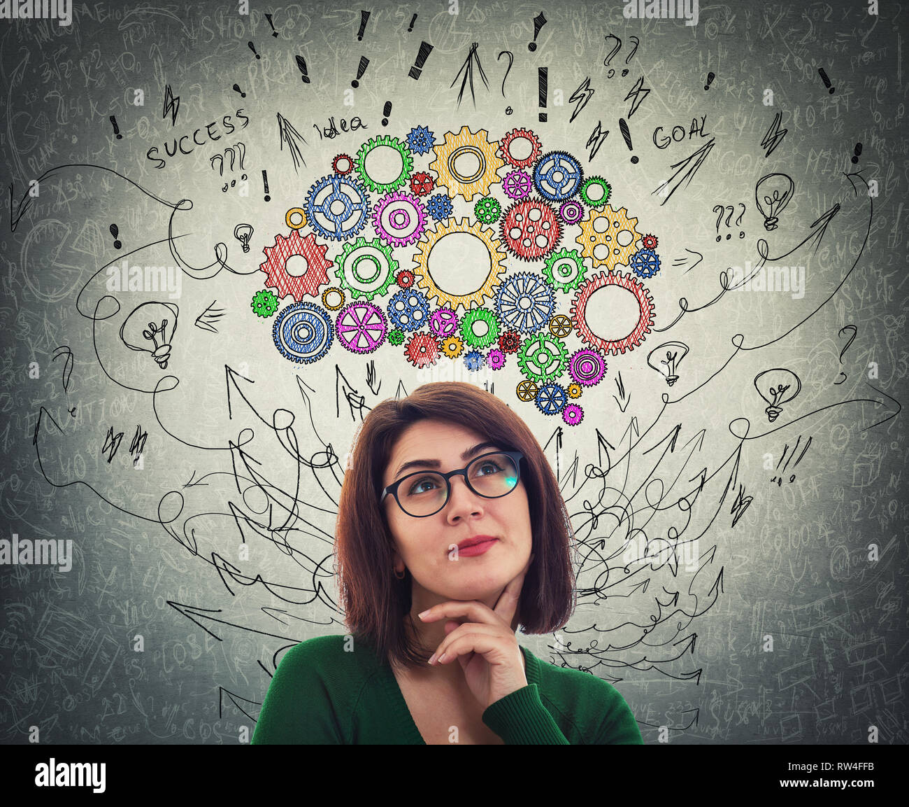 Think positive hi-res stock photography and images - Alamy
