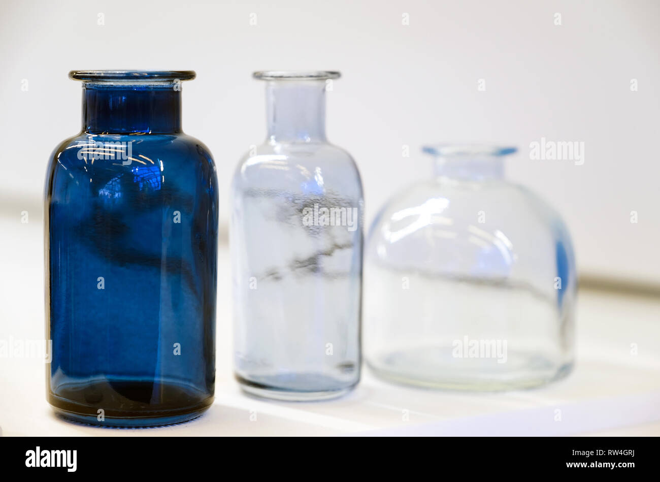 Medical bottles for chemistry. Laboratory glassware for the ...
