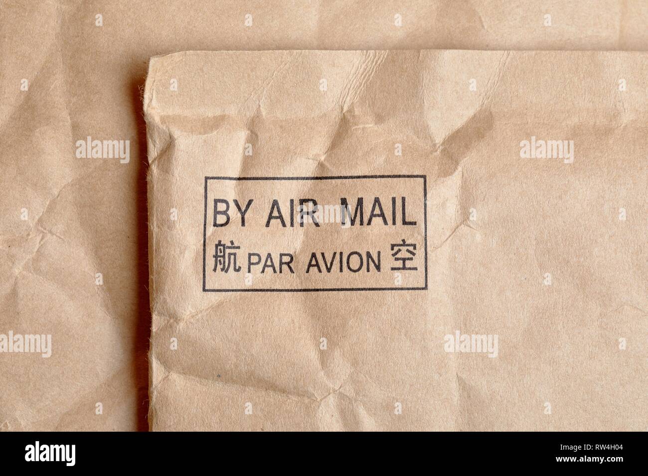 Airmail envelope stamp hi-res stock photography and images - Alamy