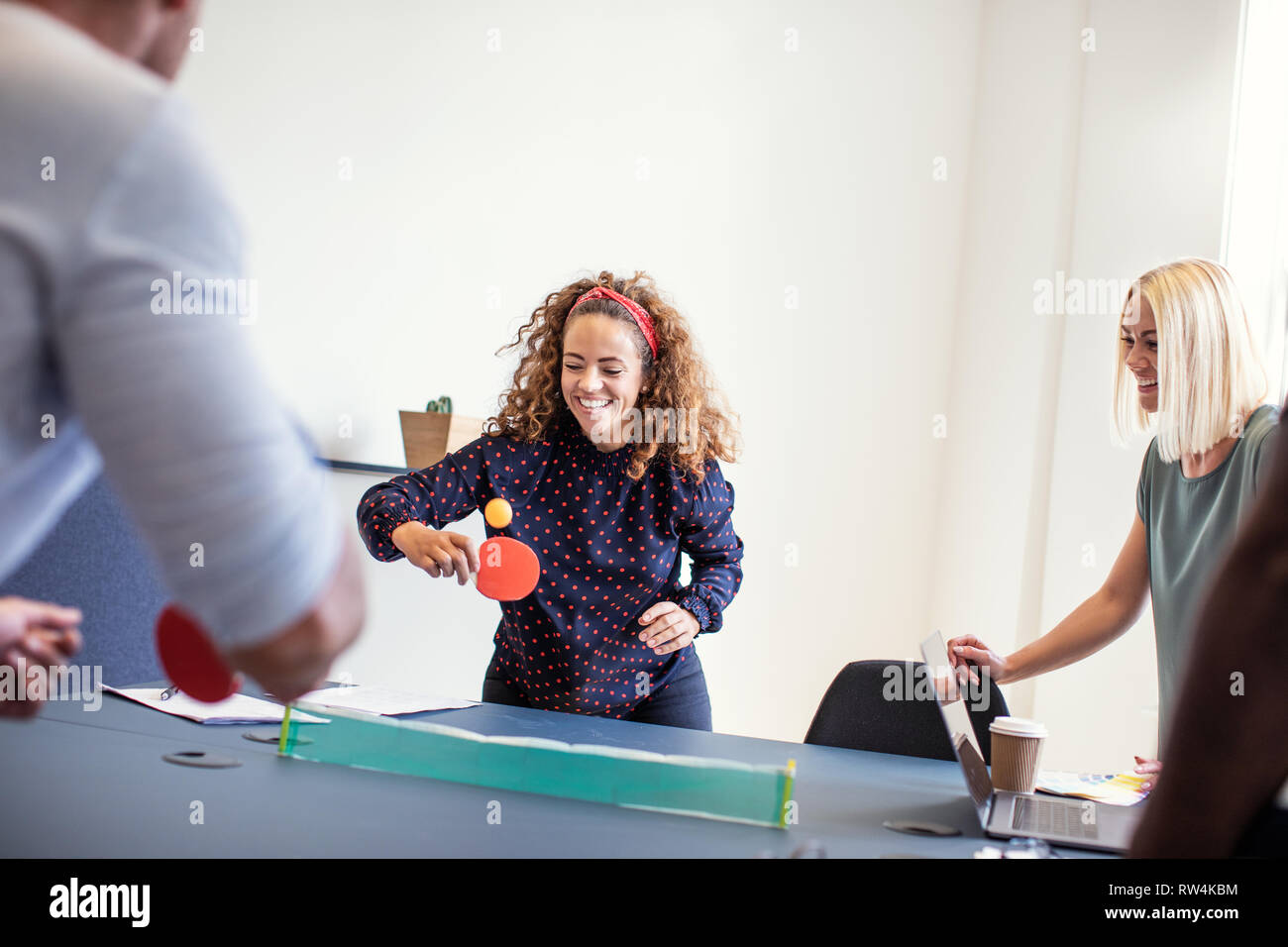 Workplace table tennis hi-res stock photography and images - Alamy