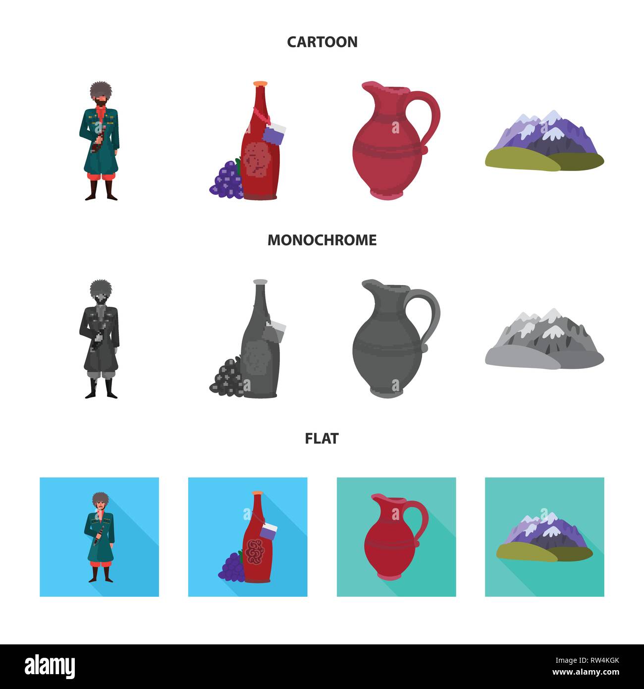 Isolated object of culture and sightseeing logo. Collection of culture ...