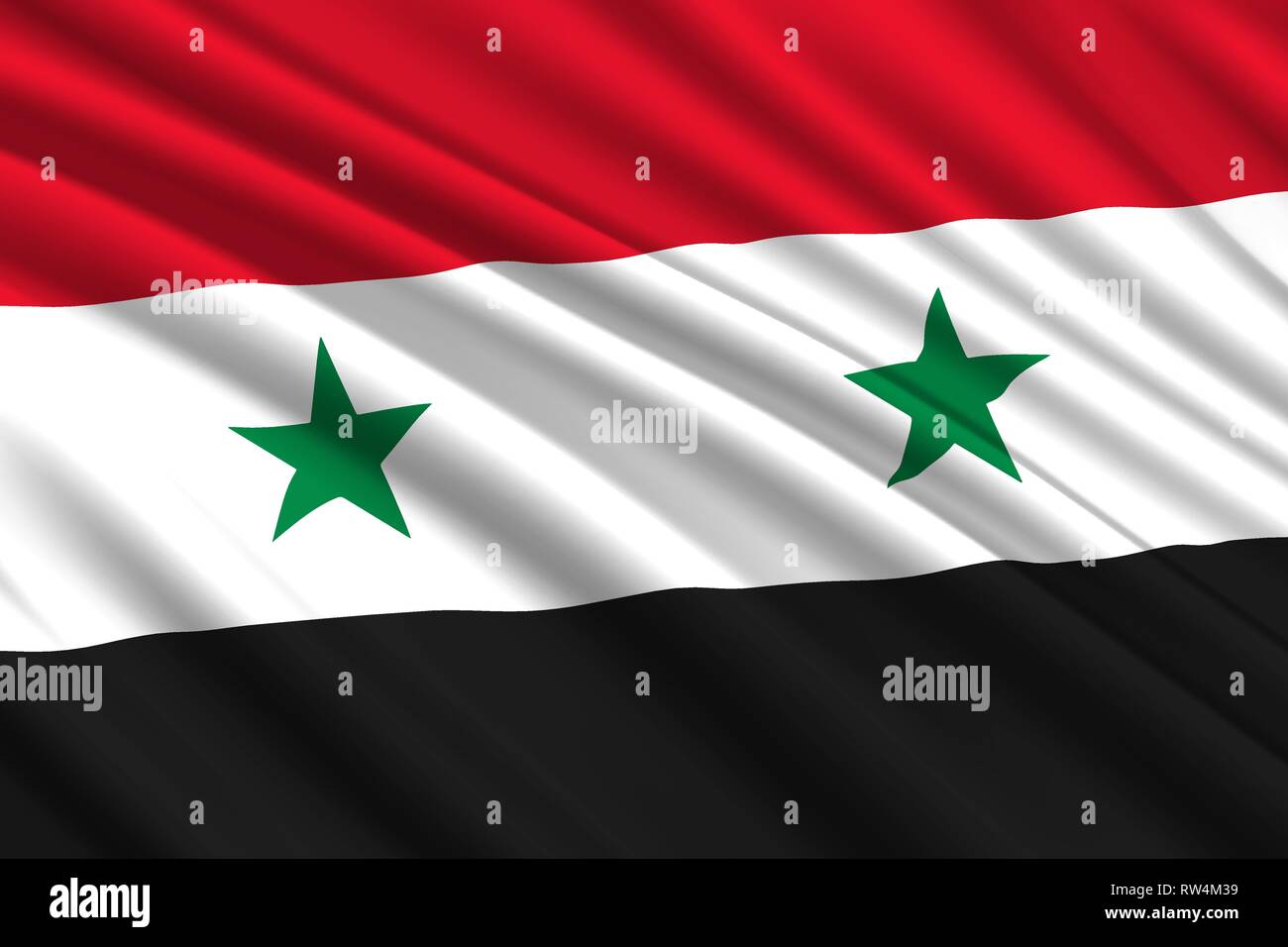 Old syria flag Stock Vector Images - Alamy