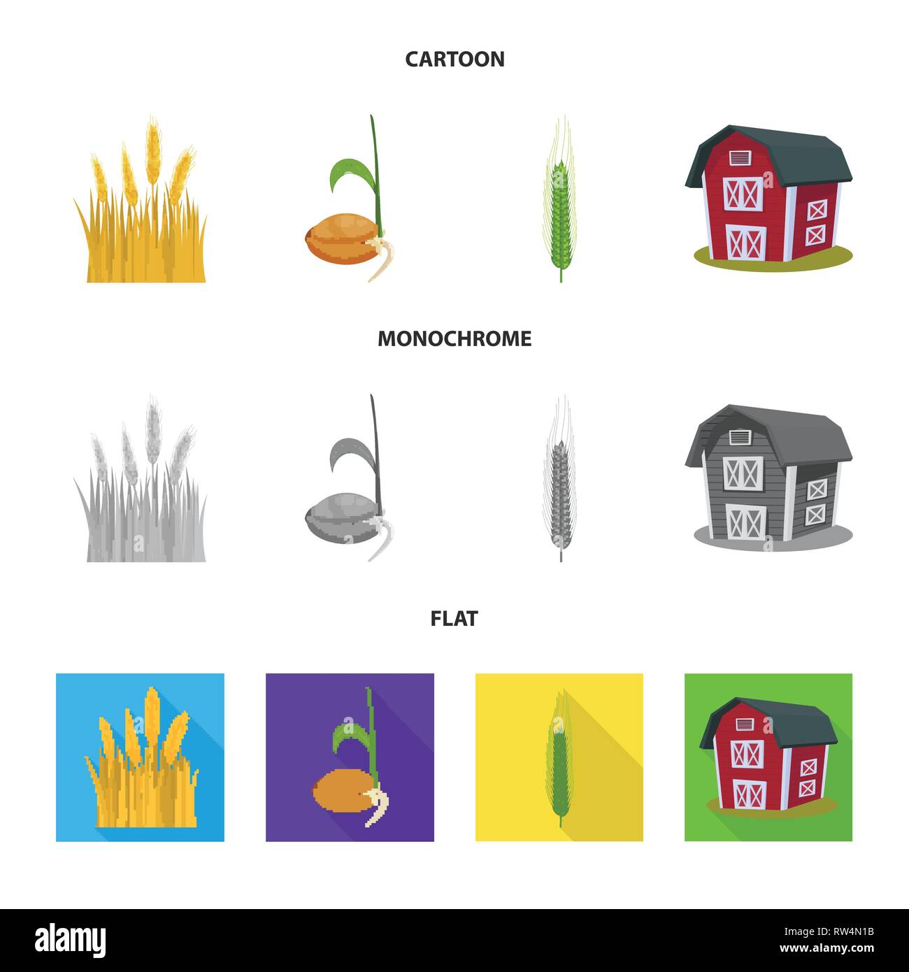 spring,seed,granary,spike,grow,winter,building,barley,root,industry ...