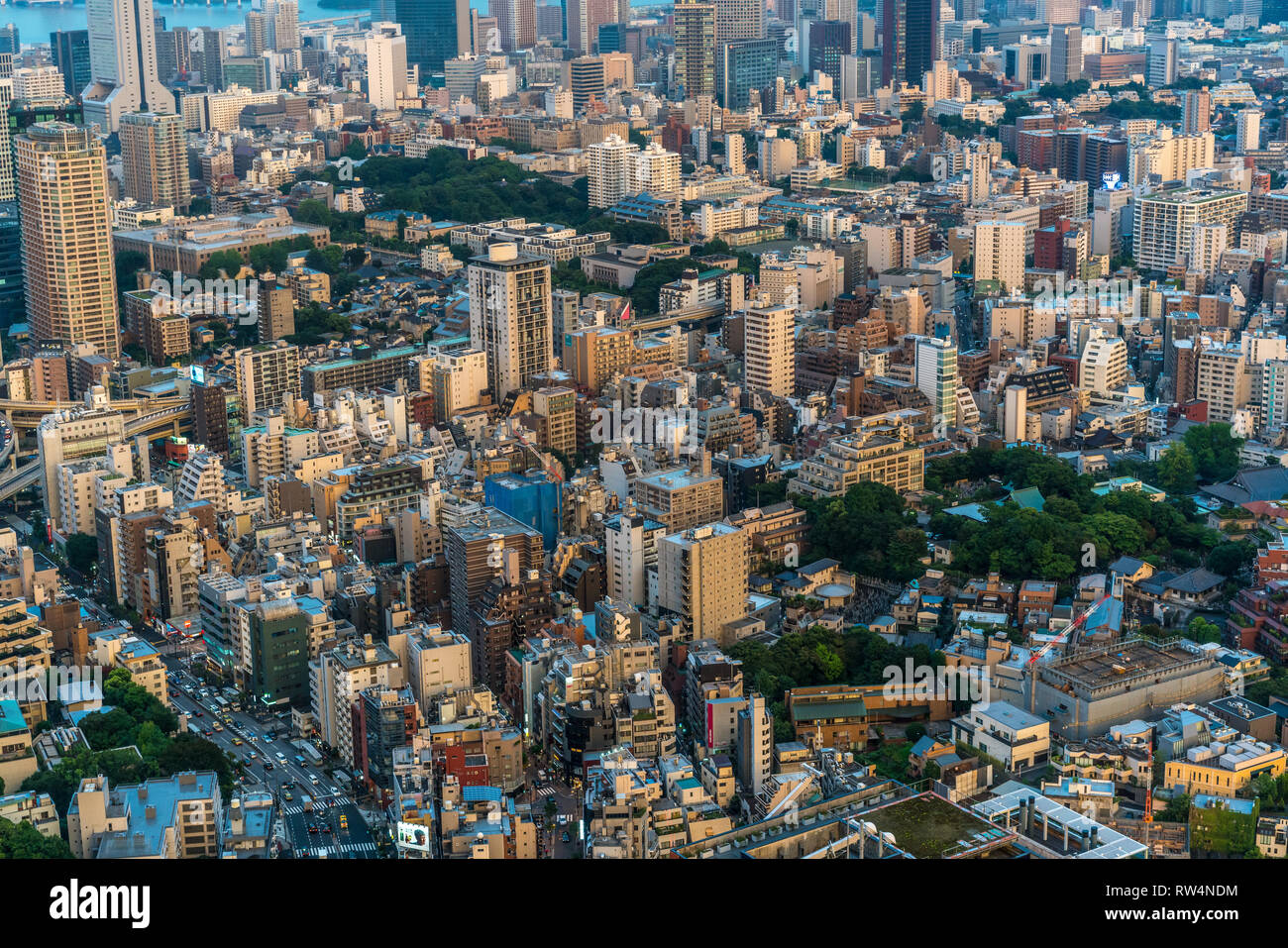 Tokyo bay night aerial hi-res stock photography and images - Alamy