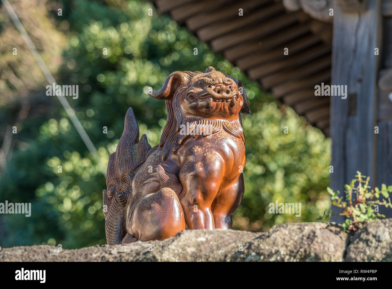 Shinto shrine guardian komainu hi-res stock photography and images - Alamy
