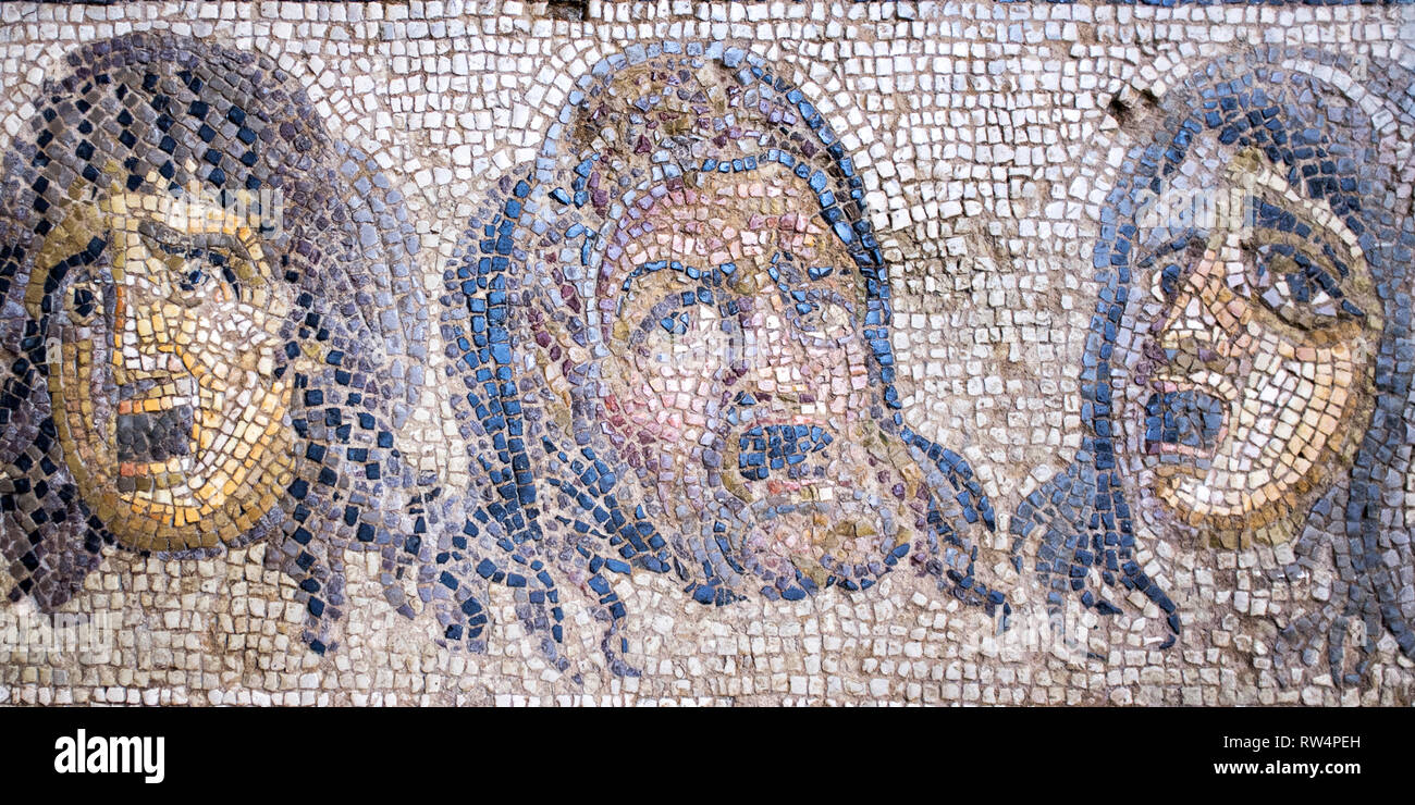 The Triumph of Dionysus, Mosaic from Daphne (Harbiye), 2nd-3rd Cent A.C ...