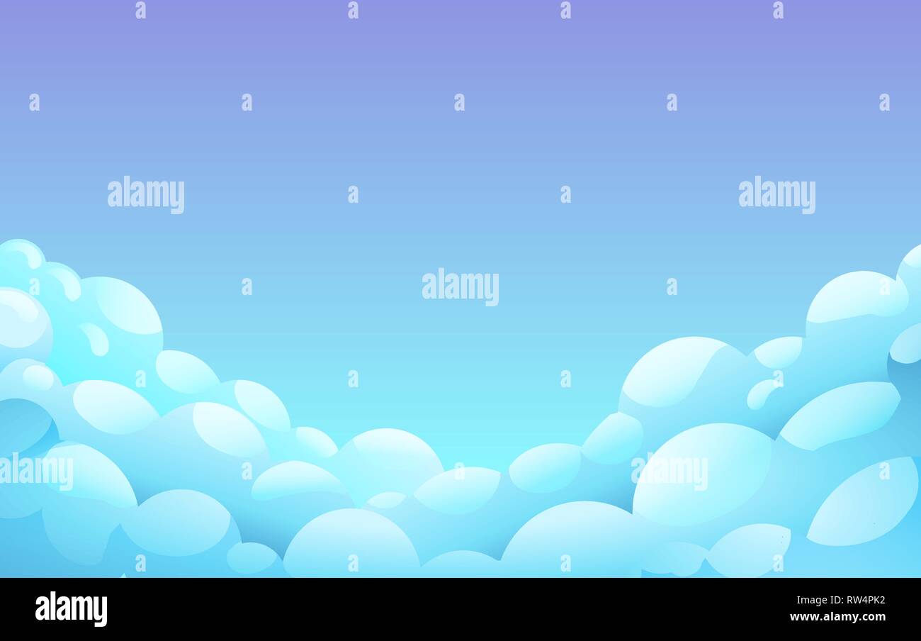 Realistic sky blue heaven Stock Vector Images - Alamy