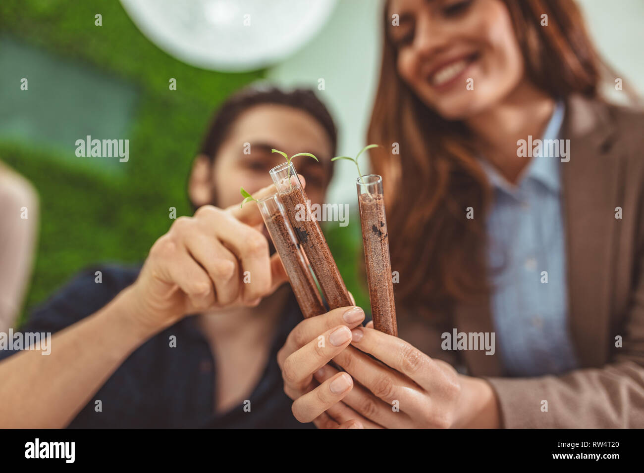 University biologist colleagues are taking experiment on sprout and ...