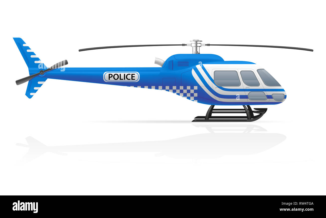 police helicopter vector illustration vector illustration isolated on ...