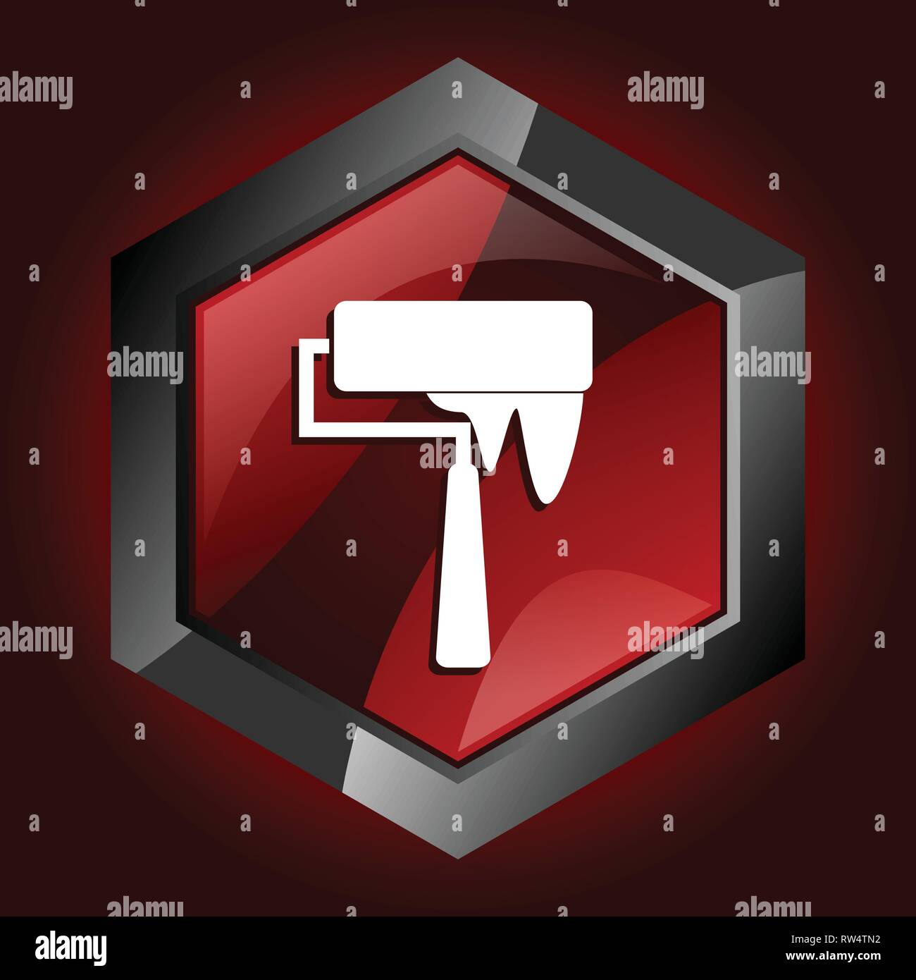 Tools icon dark red Stock Vector Images - Alamy