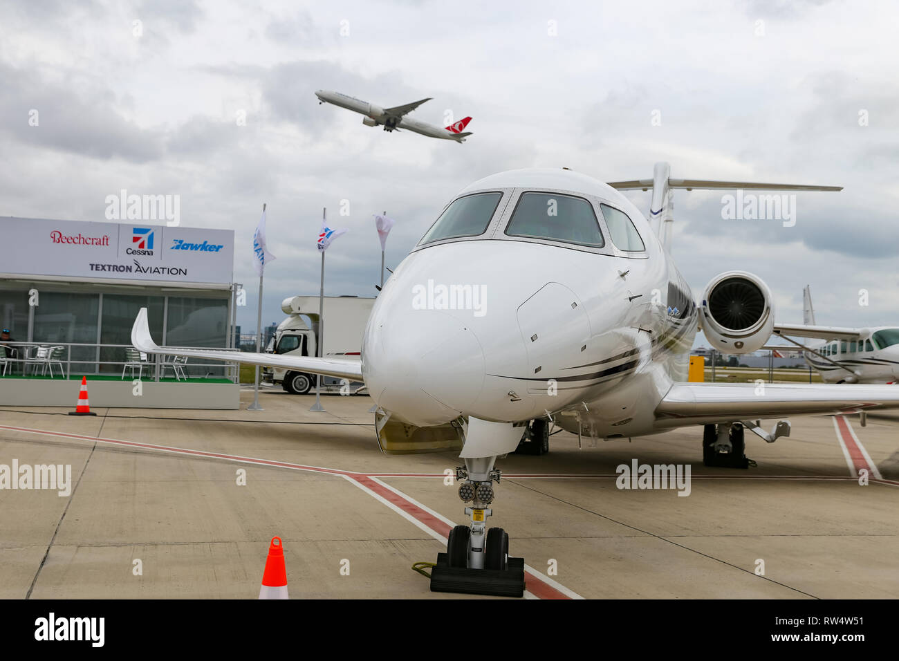 ISTANBUL, TURKEY - SEPTEMBER 30, 2018: Textron Aviation Cessna 700 ...
