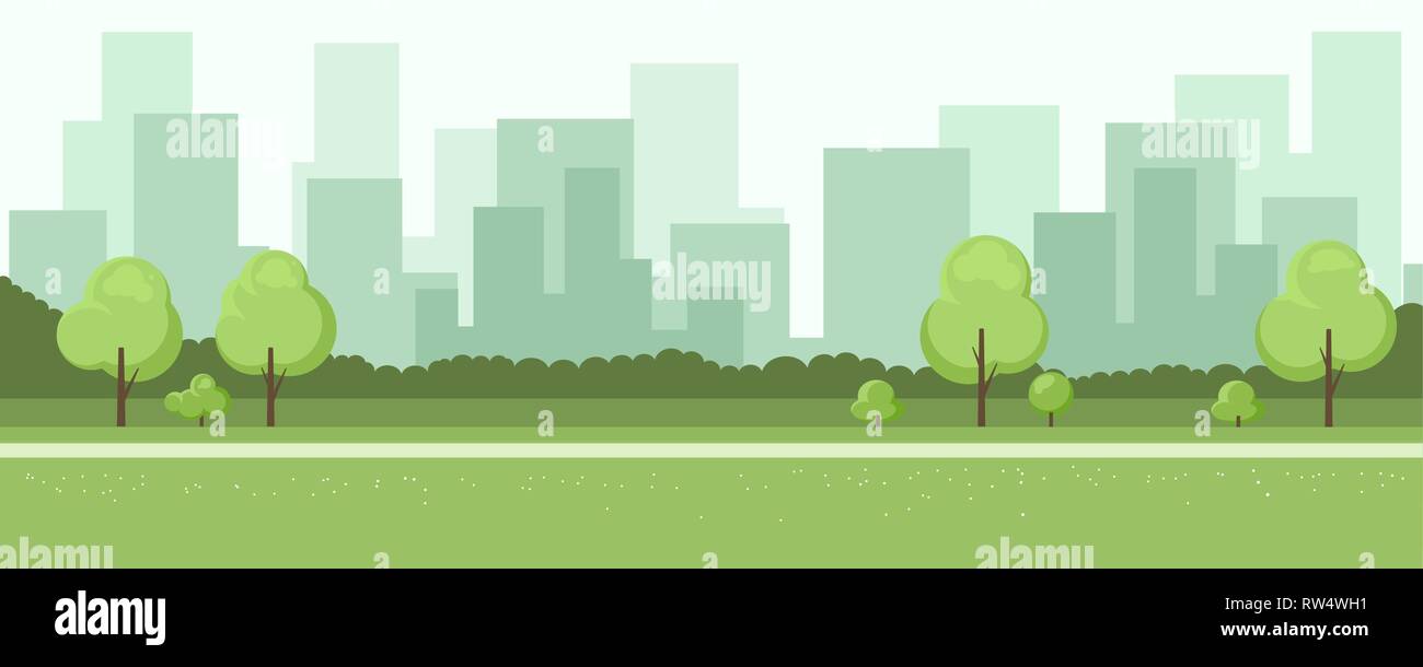 On city public park garden Stock Vector Images - Alamy