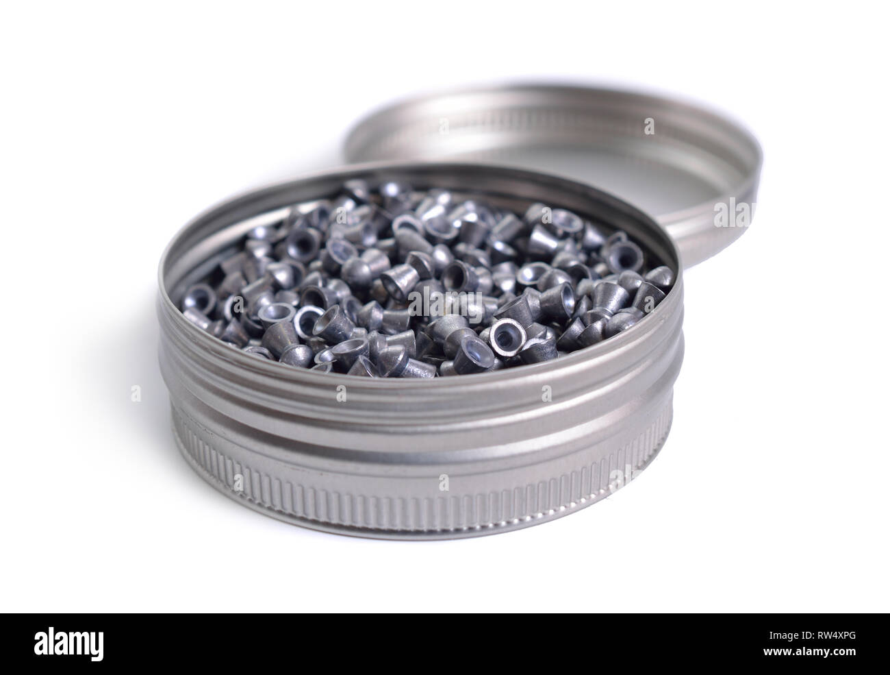 Bullets for pneumatic gun. Isolated on white background Stock Photo - Alamy