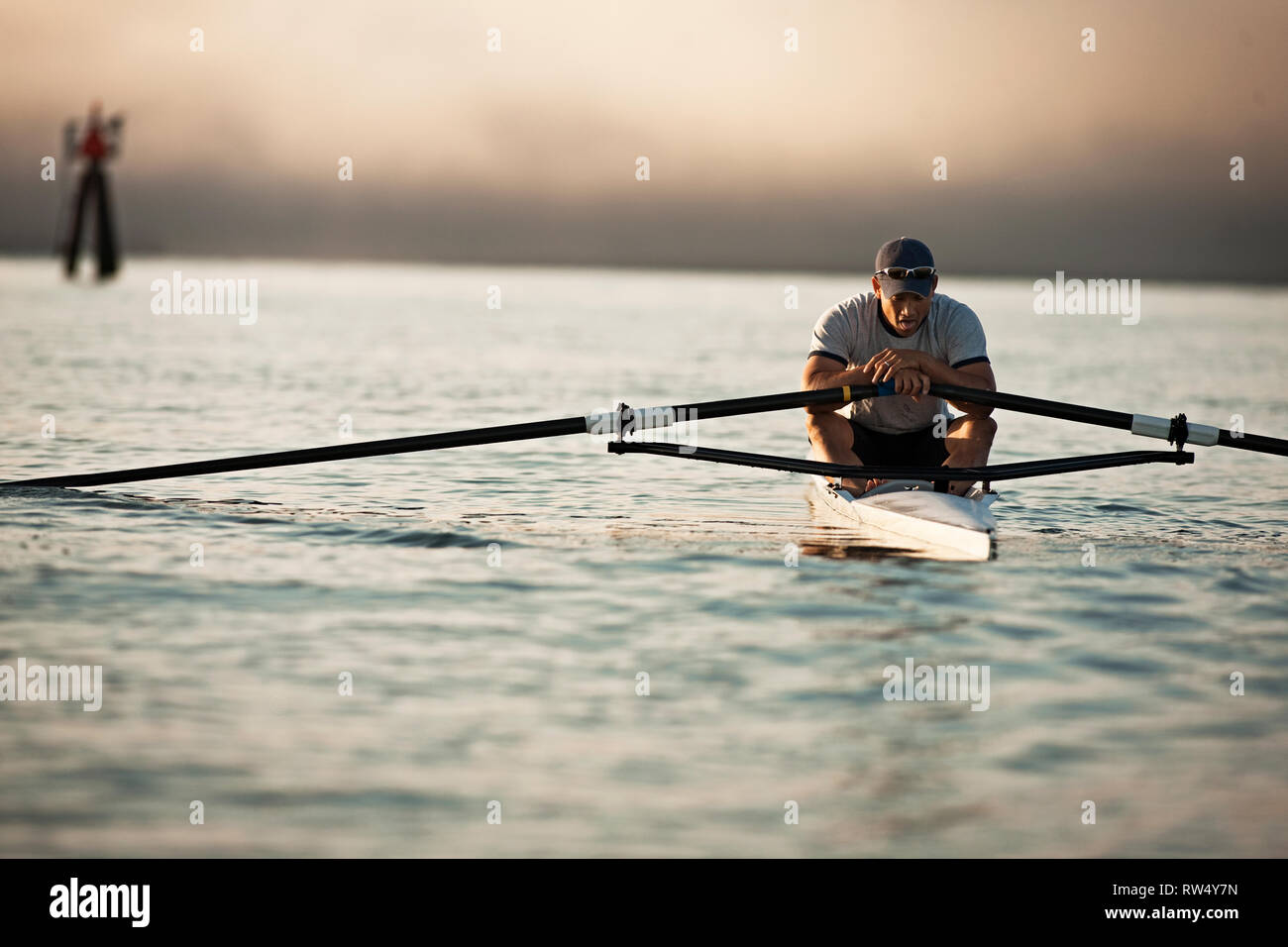 Canoes males rowing canoes hi-res stock photography and images - Alamy