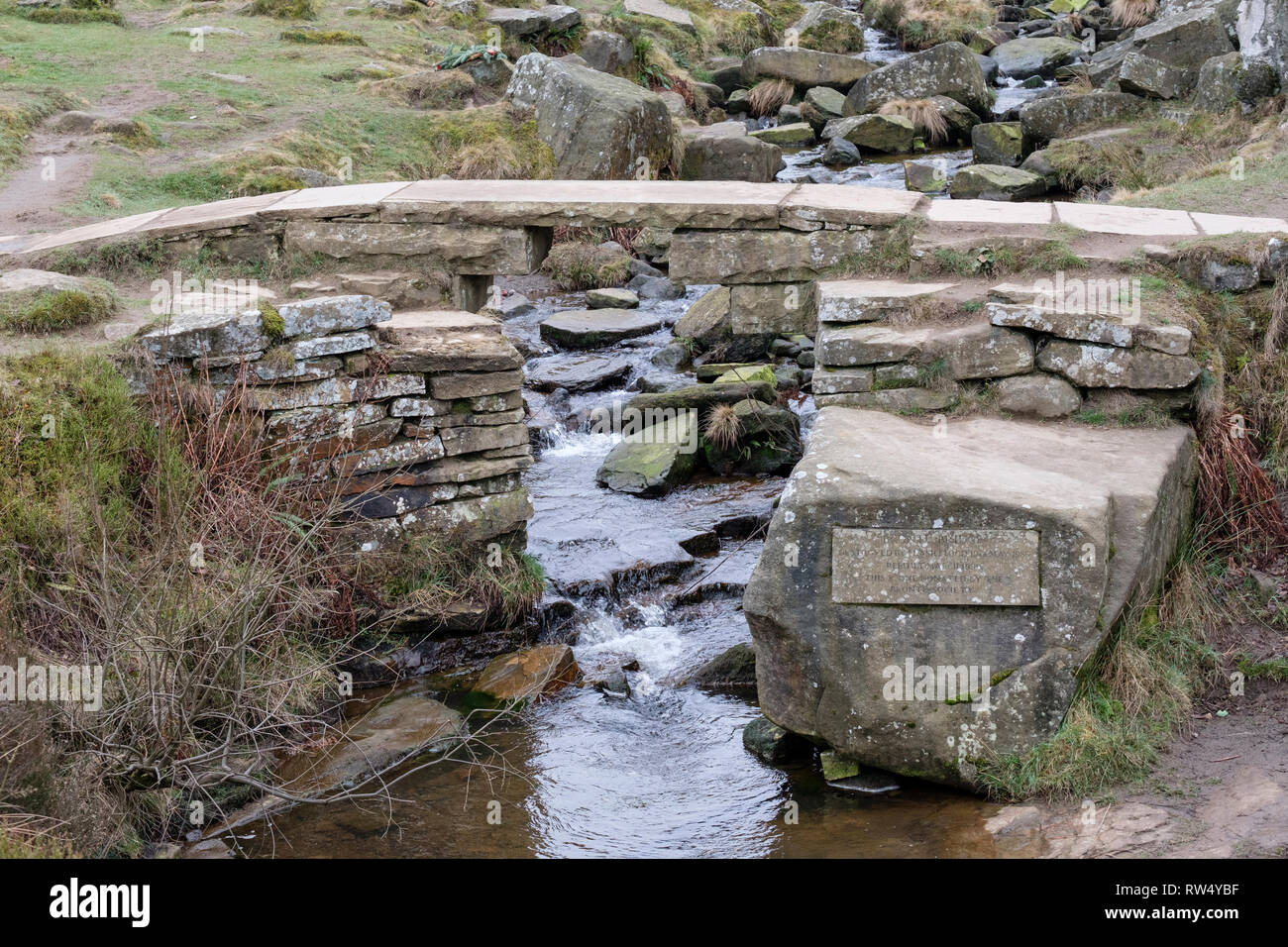 Haworth west yorkshire bronte bridge hi-res stock photography and ...