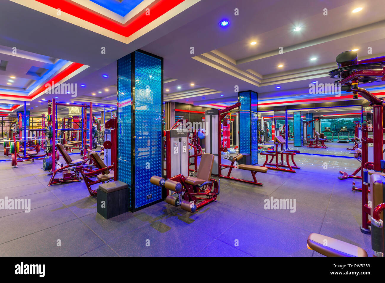 Health club interior hi-res stock photography and images - Alamy