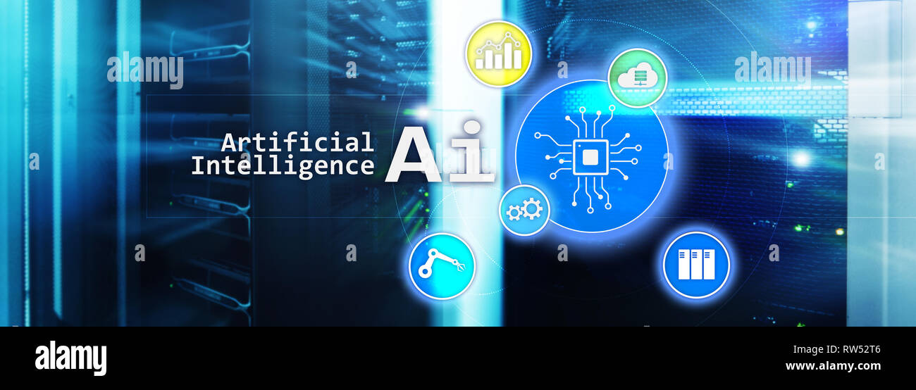 Artificial intelligence hi-tech business technologies concept ...