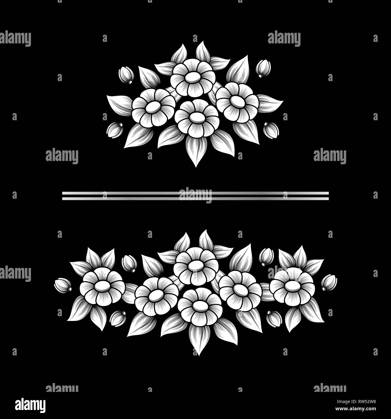 Blue and yellow vector patterns Black and White Stock Photos & Images ...