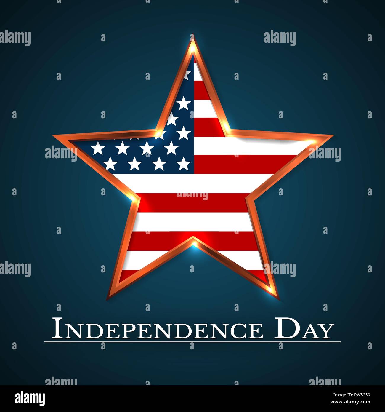 U.S.A INDEPENDENCE DAY VECTOR ILLUSTRATION Stock Vector Image & Art - Alamy