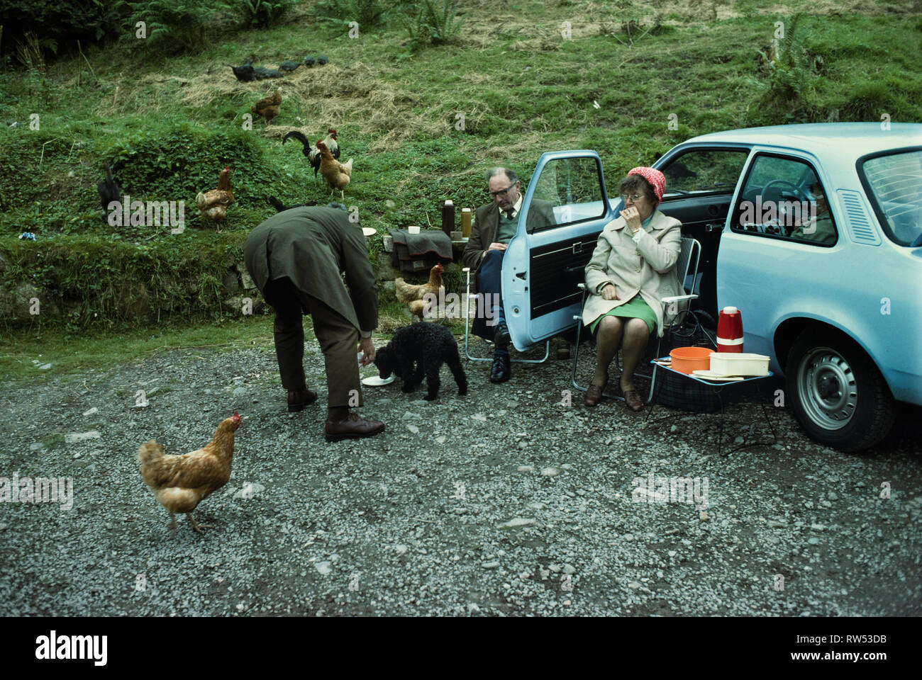 Roadside traditioan picnic,England UK. 1098 Stock Photo - Alamy