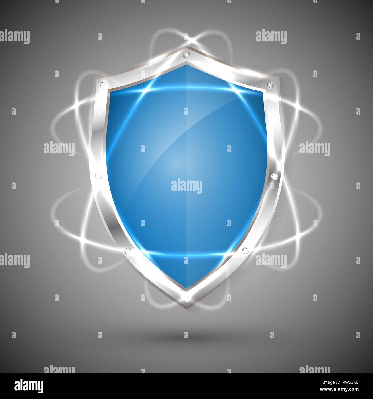 Shield with a guarantee icon. Warranty Label obligations. Safeguard ...