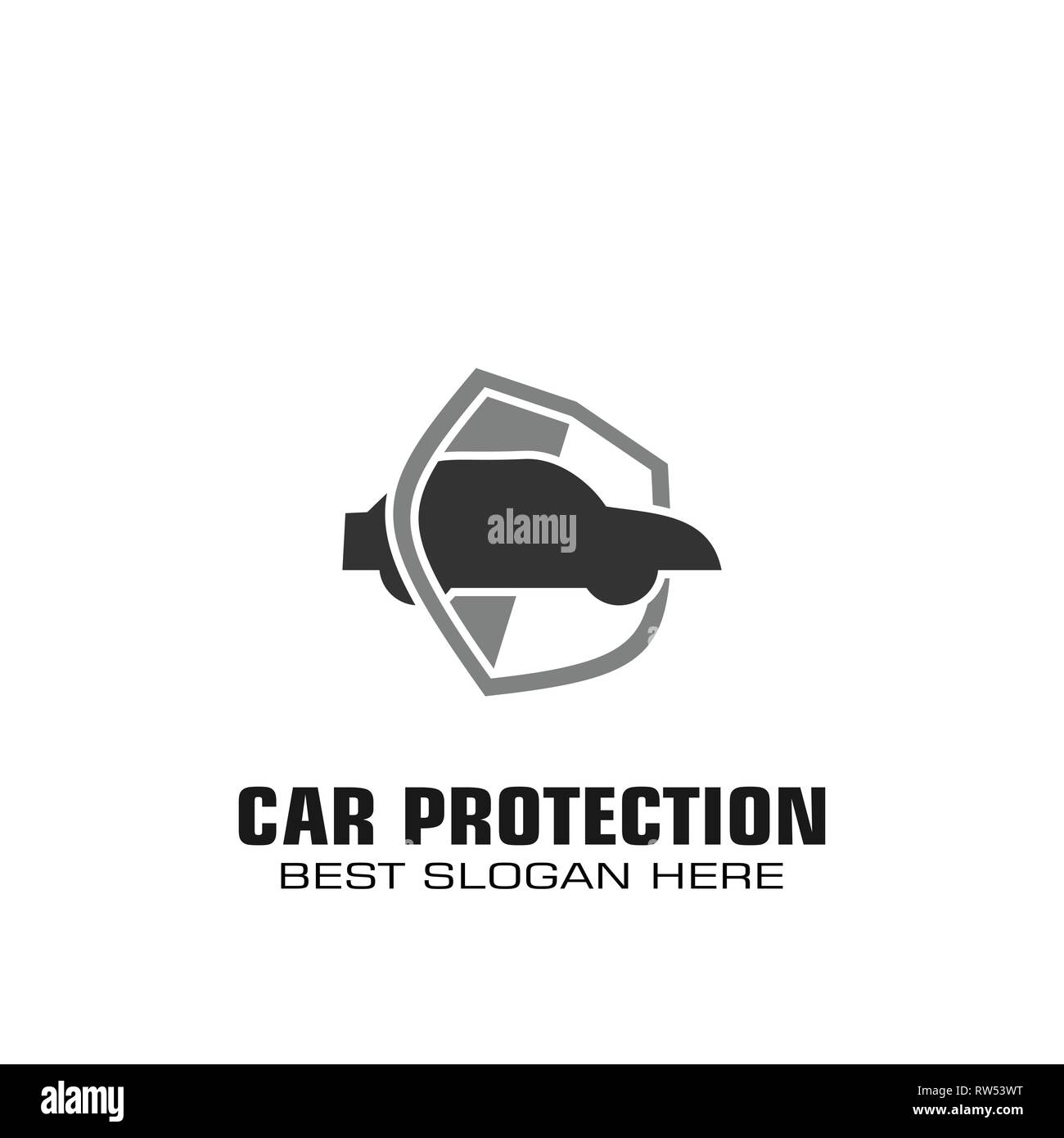Car protection logo, Car protection technology graphic logo template ...