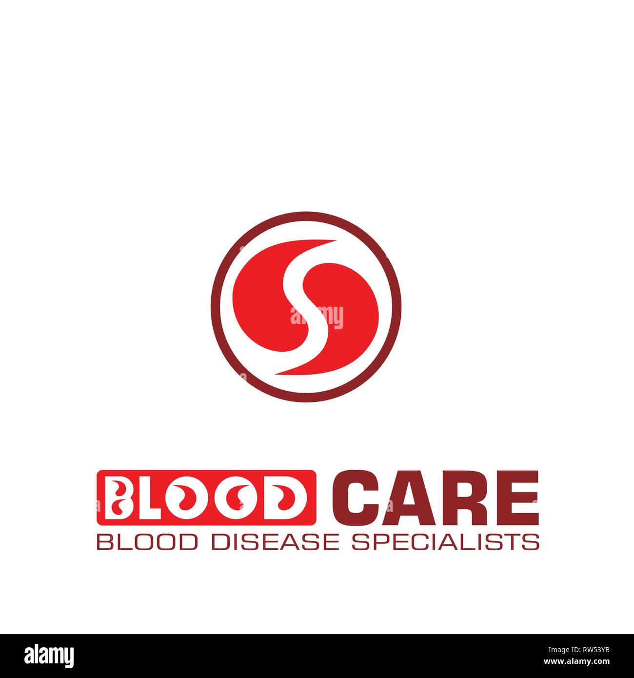 Abstract blood logo vector design, Blood care logo, vector icons Stock ...