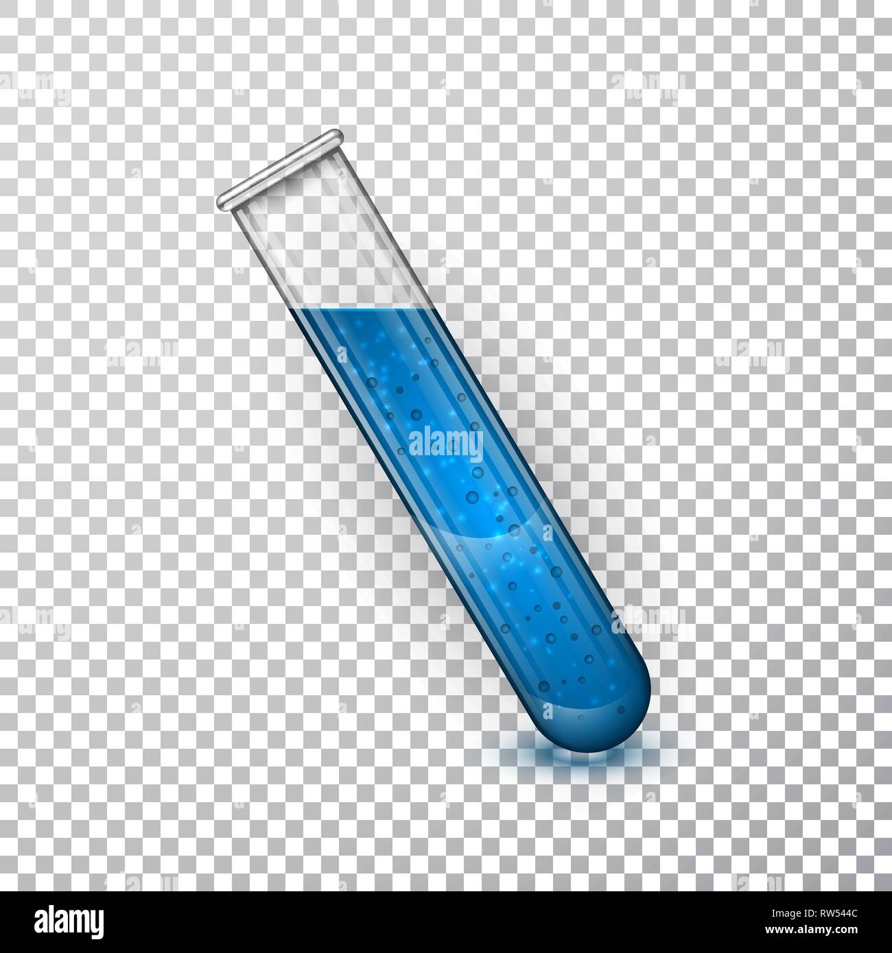Test-tubes, Chemical laboratory transparent flask with liquid. Vector ...