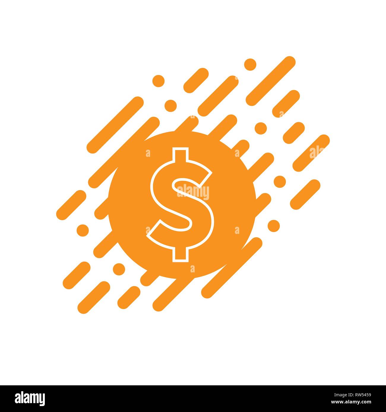 Vector Dollar Sign Icon, flat concept Stock Vector Image & Art - Alamy