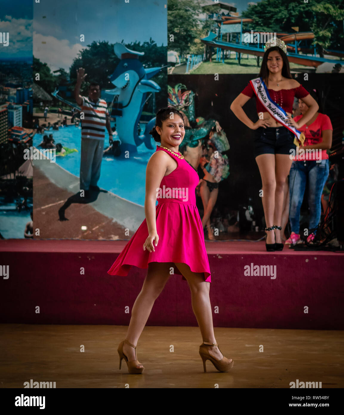 latin beauty pageant girl posing in Guatemala Stock Photo - Alamy