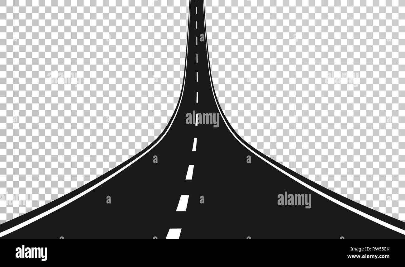 Straight Road Vector Straight Road Stock Illustration Download Image