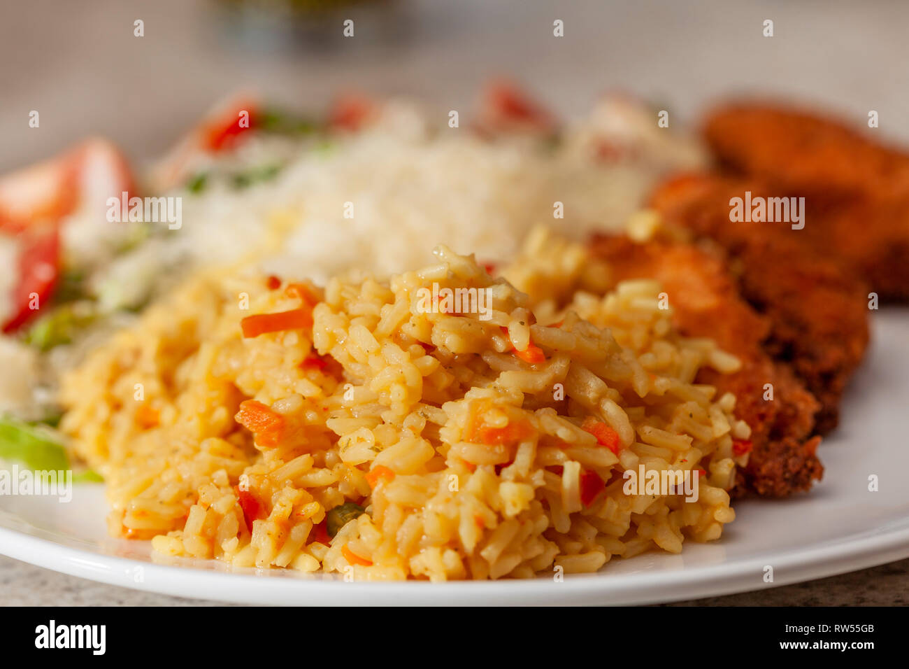 Rice salad portion hi-res stock photography and images - Alamy
