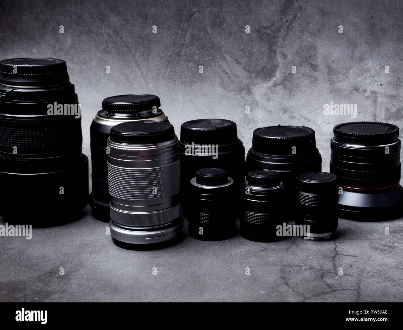 Multiple camera lenses hi-res stock photography and images - Alamy