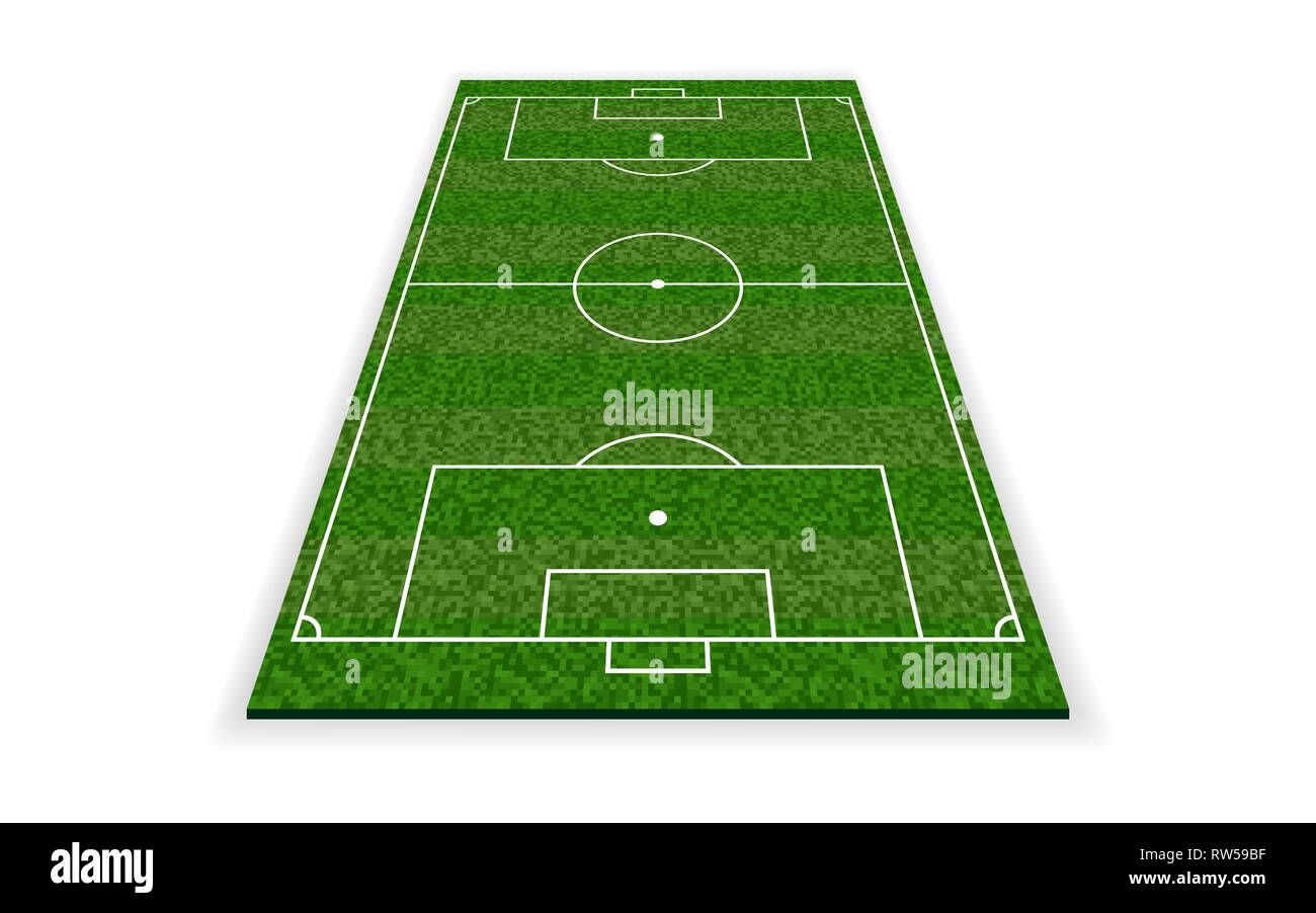 Soccer field. Football european field. Vector illustration Stock Vector ...