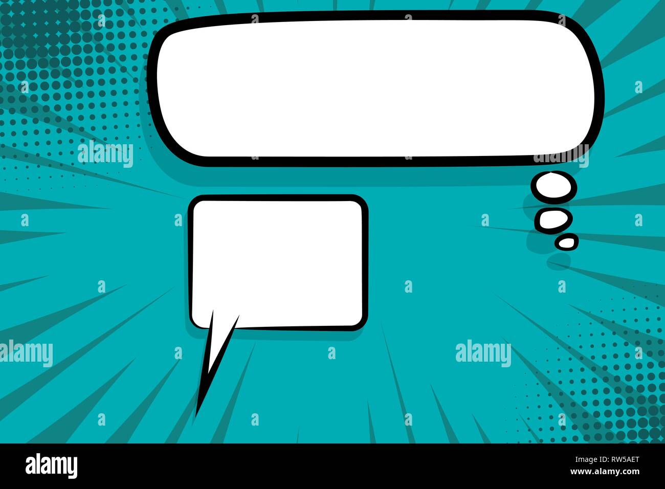 Comic book empty speech bubble pop art Stock Vector Image & Art - Alamy