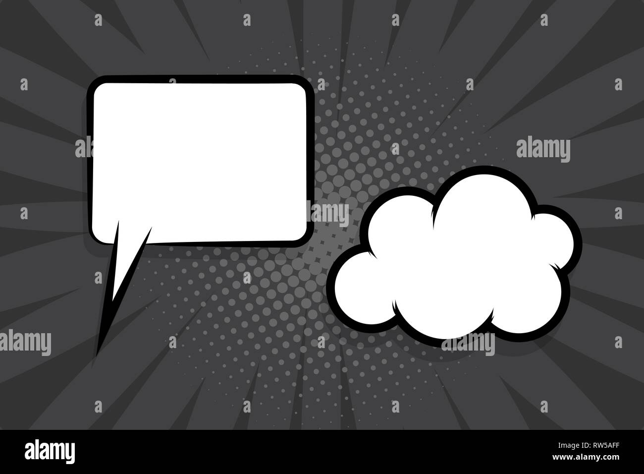 Comic book empty speech bubble pop art Stock Vector Image & Art - Alamy