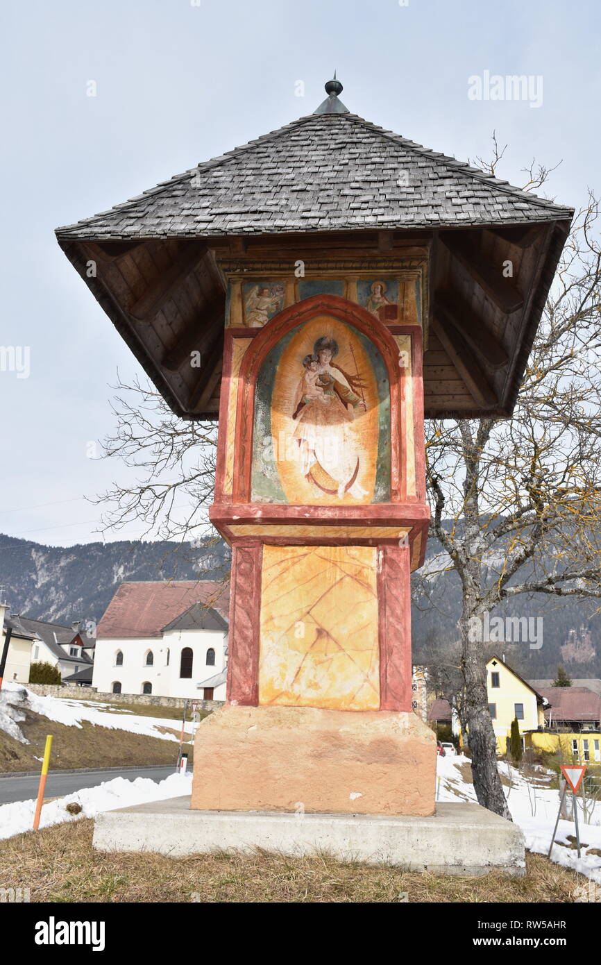 Sankt Stefan, St. Stefan, Gailtal, Kärnten, Bildstock, Armesünderkreuz ...