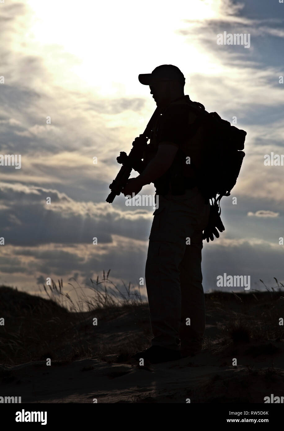 Military Contractor Silhouette High Resolution Stock Photography and ...