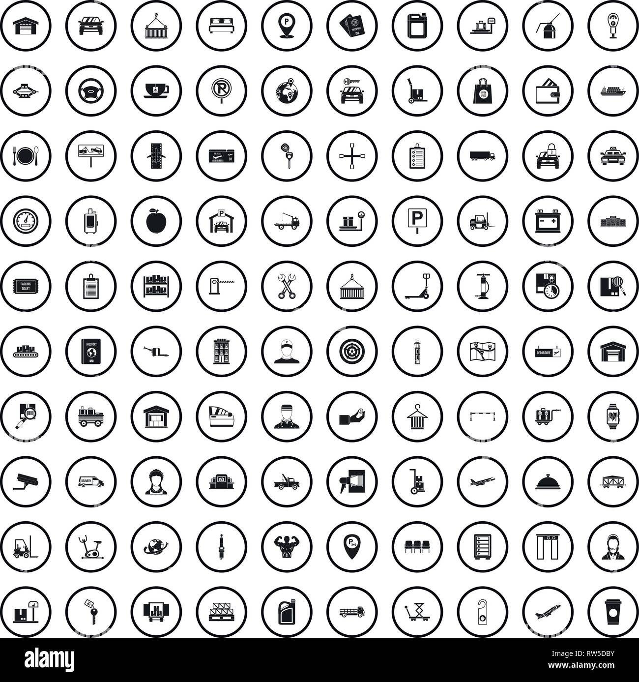 100 loader icons set, simple style Stock Vector Image & Art - Alamy